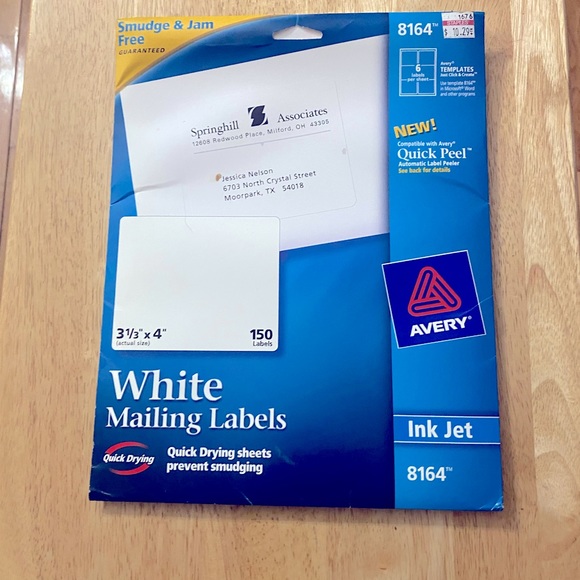 Avery | Other | Avery White Mailing Labels | Poshmark
